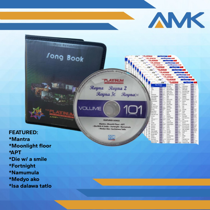 PLATINUM REYNA 1 / REYNA 2 / REYNA 3C / REYNA SE New Updated Volume 101 CD & songbook | Shopee ...