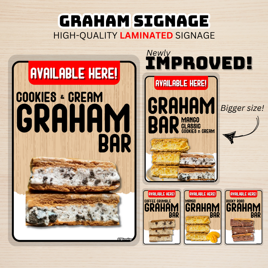 Graham Signage l Graham Bar Signage l Graham Signage l Laminated ...