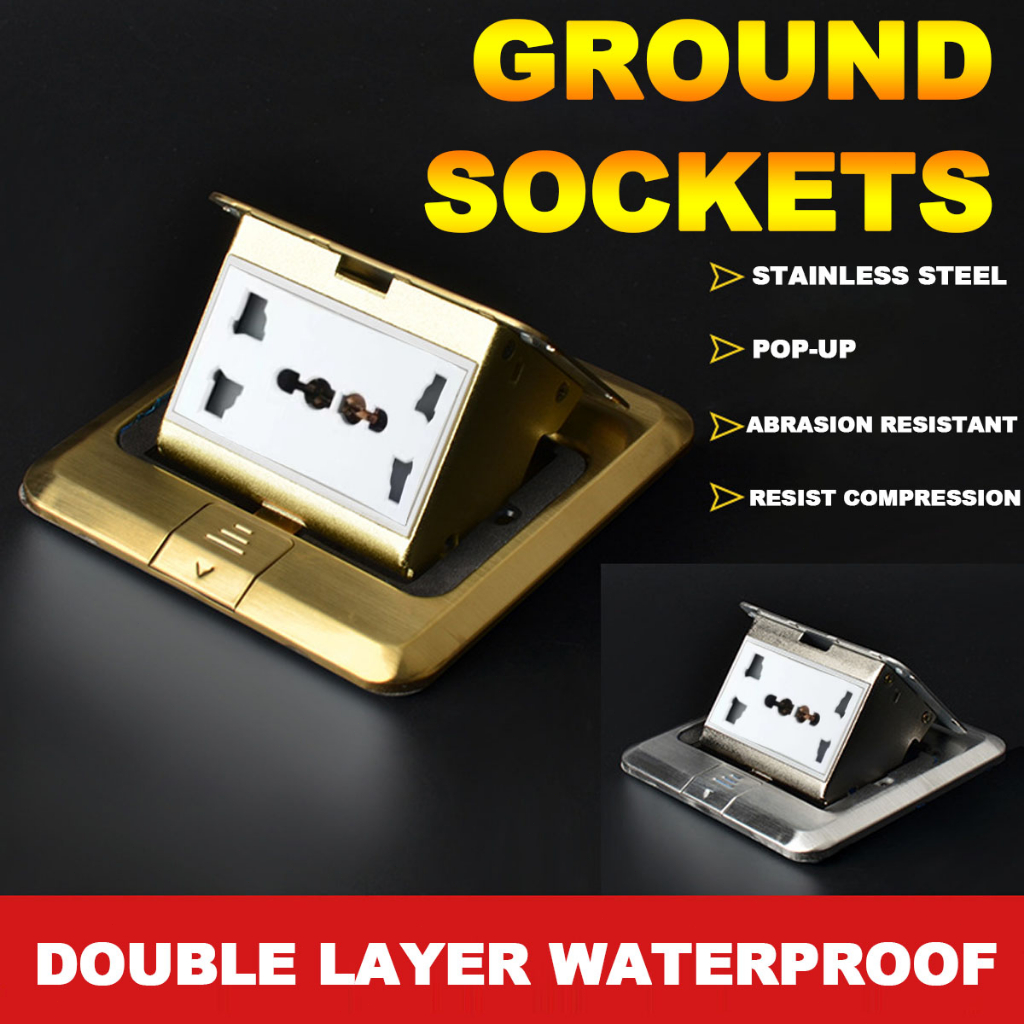 Floor Socket hidden socket 250V 6 Prong Receptacle Power embedded ...