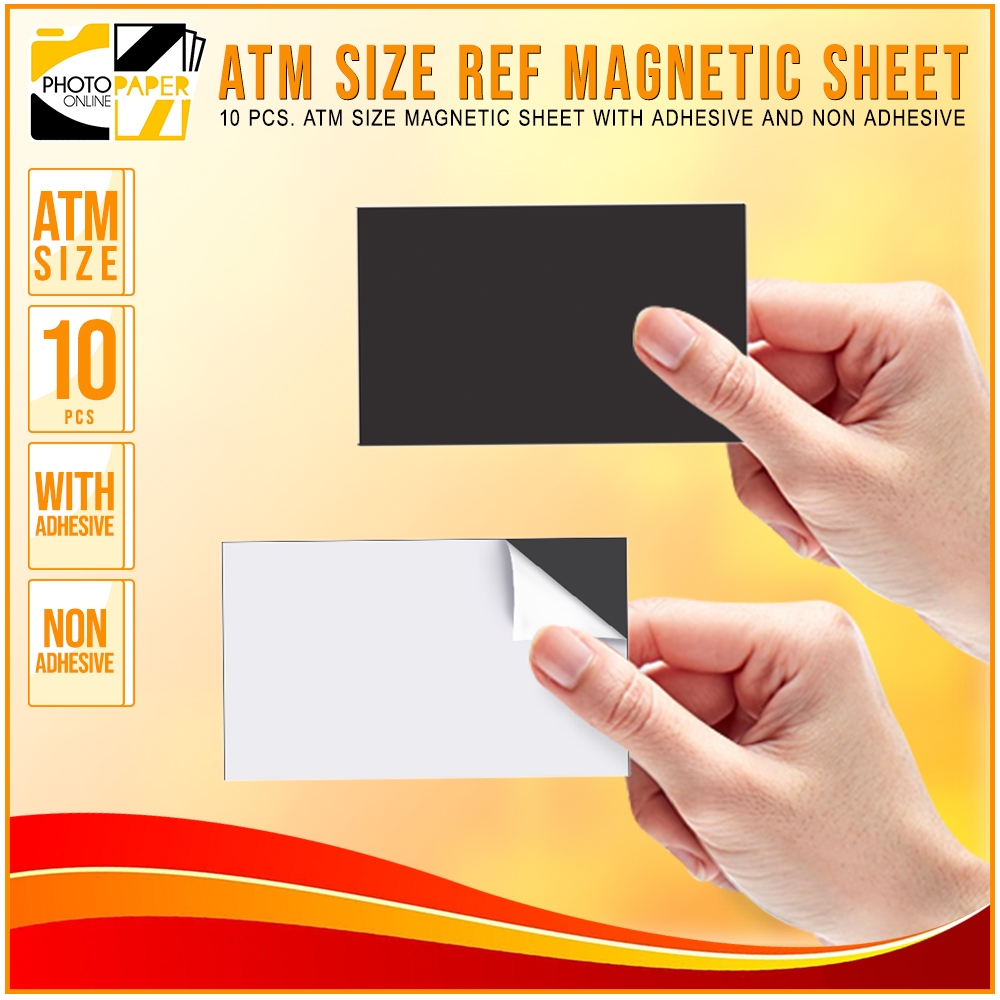 ATM Size Magnetic Sheets with Adhesive & Non-Adhesive | Customized Ref Magnets Souvenirs 10 PCS ...