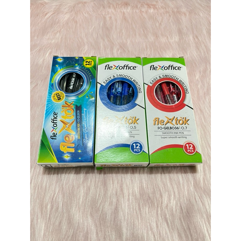 Flextok Ballpen 0.7 (Black, Blue, Red) | Shopee Malaysia