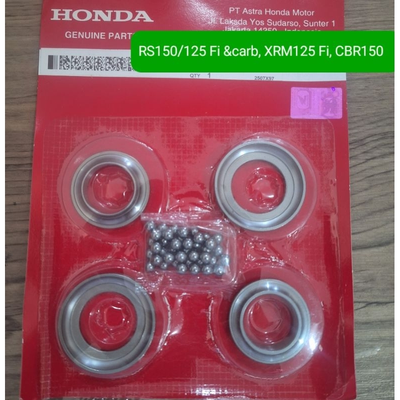 BALL RACE KIT RS150/125 Fi & carb, XRM125 Fi ,CBR150 (upper&lower ...