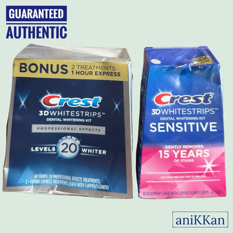 Crest 3D Whitestrips Professional Effects, Whitestrip 3D White, Teeth ...