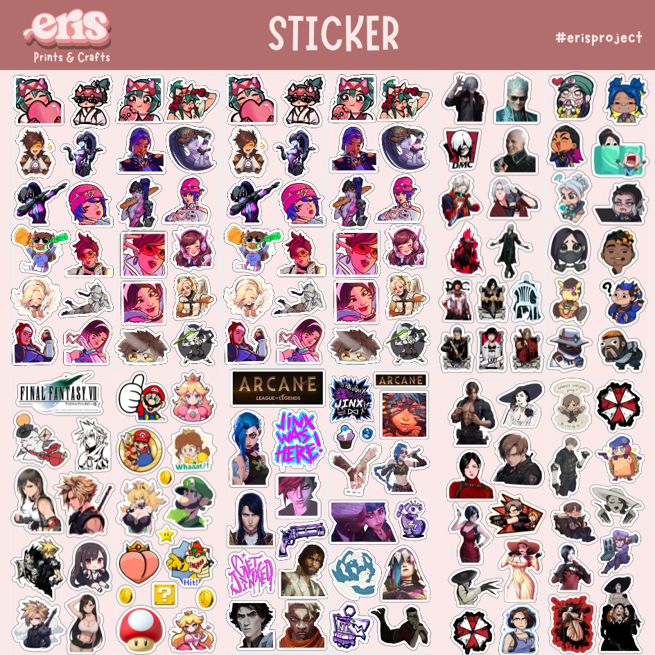 Arcane , DMC, Resident Evil, Valorant, Overwatch, Super Mario, Final ...