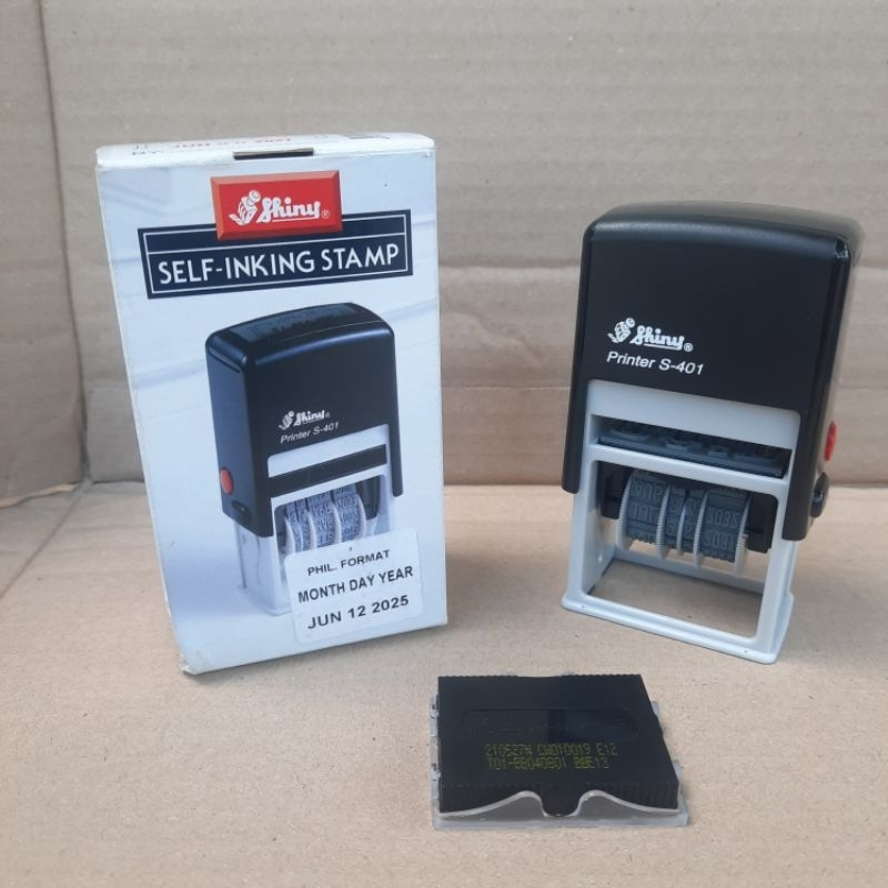 Shiny Brand Dater Self Inking Stamp (Paid & Recieved) | Shopee Malaysia