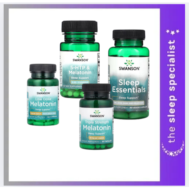THE SLEEP SPECIALIST| Swanson, Melatonin, 10mg, 5mg 1mg, 3mg, 5-HTP ...
