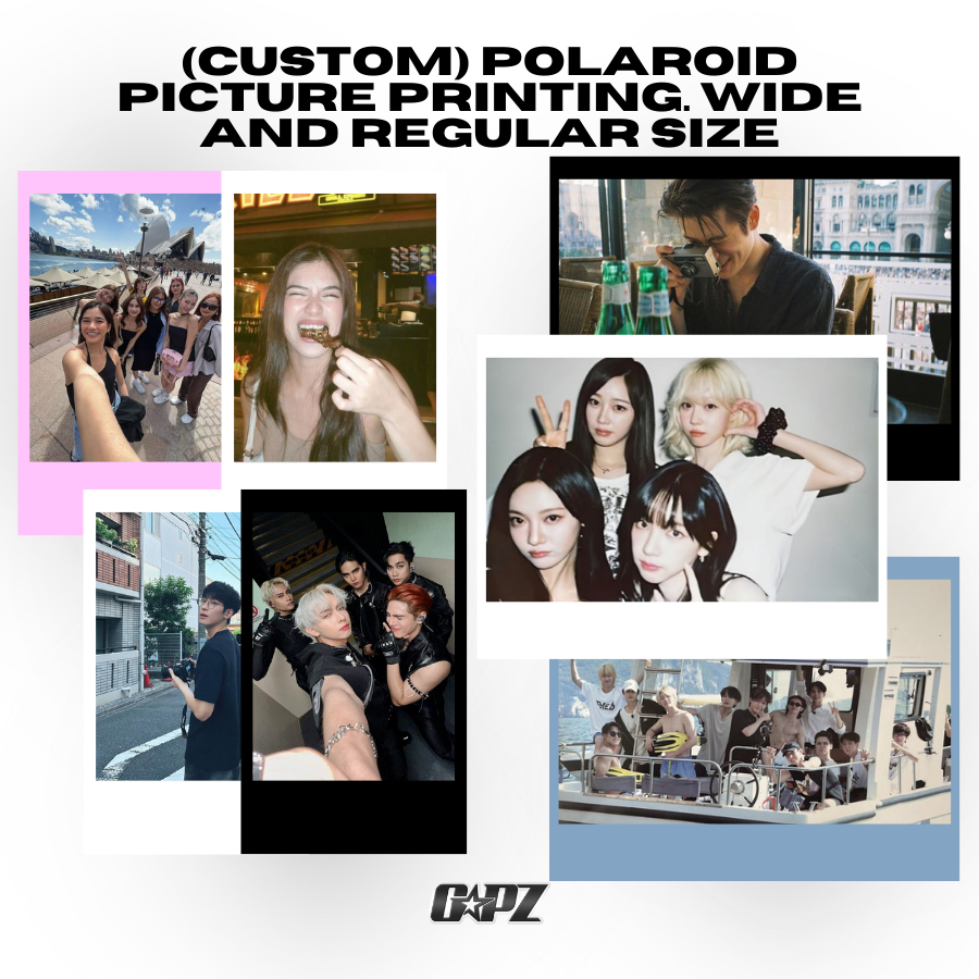 (GAPZ) POLAROID PRINTING REGULAR AND WIDE (can be kpop, ppop, jpop ...