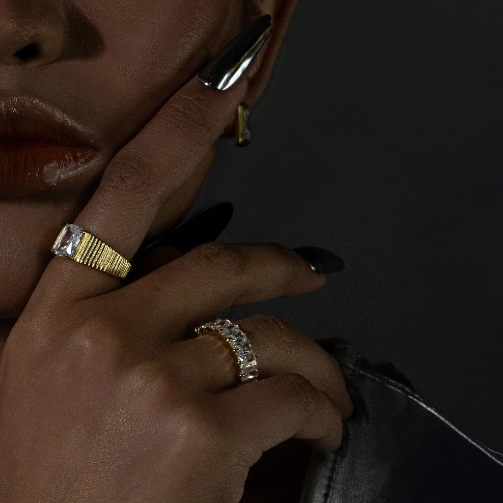 Burvon Clash Collection Rings (Matching Elegant Jewelry) | Shopee Malaysia