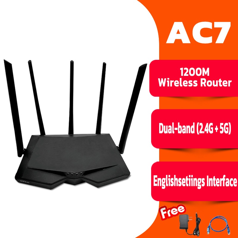 (USED) AC1200M Smart Dual Band 2.4GHZ/5GHZ Wifi Router(English Version ...