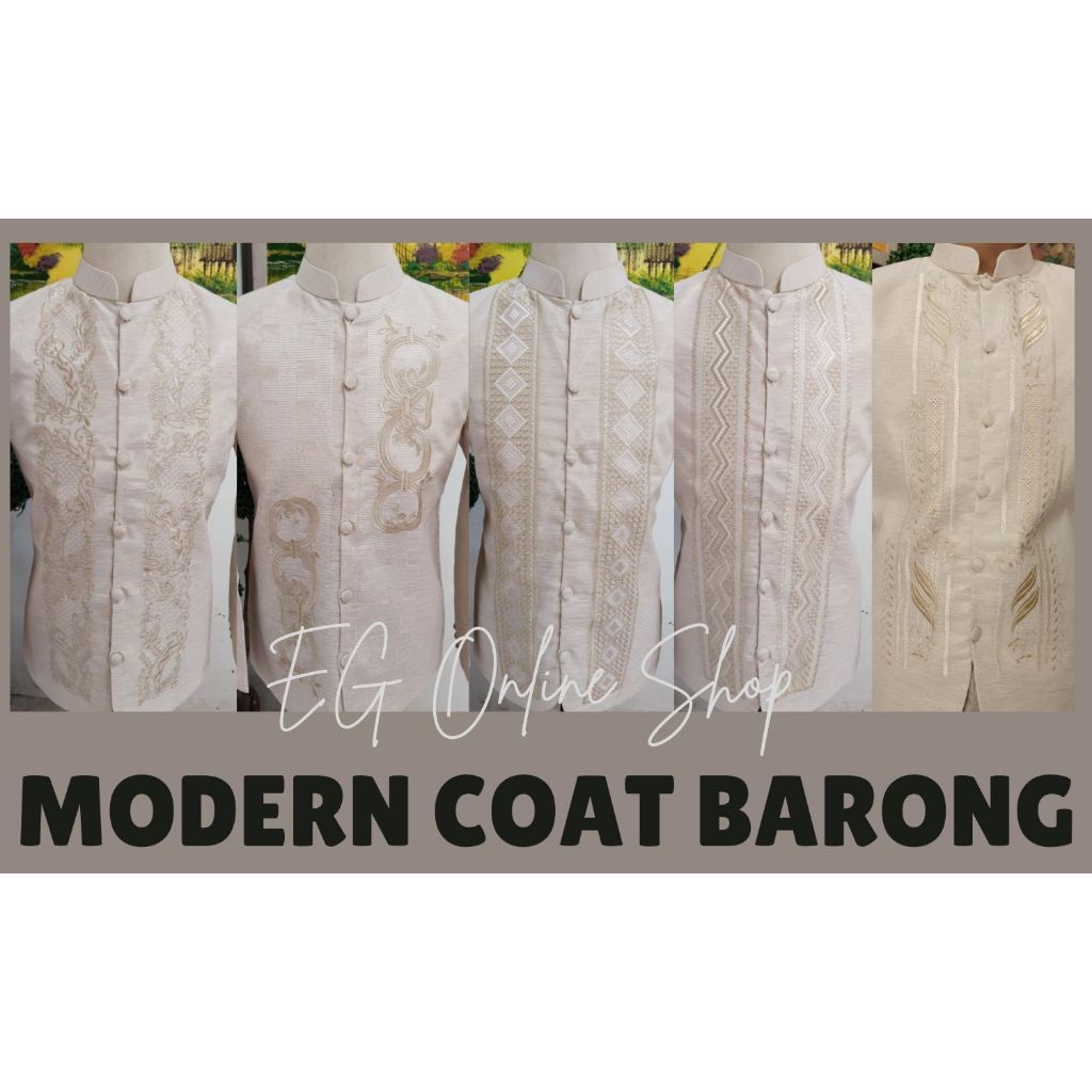 MODERN COAT BARONG VENUSHA MATERIAL | Shopee Malaysia