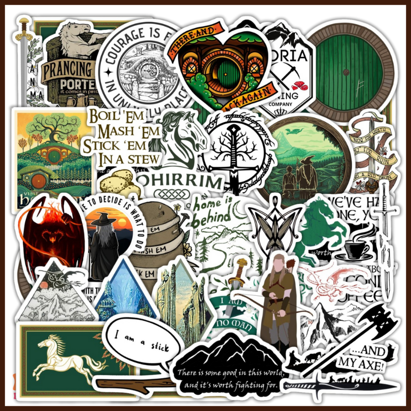LORD OF THE RINGS VOL 1 THE HOBBIT WATERPROOF STICKER | Shopee Malaysia