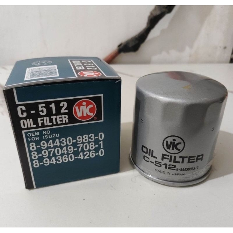 OIL FILTER VIC ISUZU 4JA1, 4JB1, FUEGO, HI-LANDER, CROSSWIND 2001-2006 ...