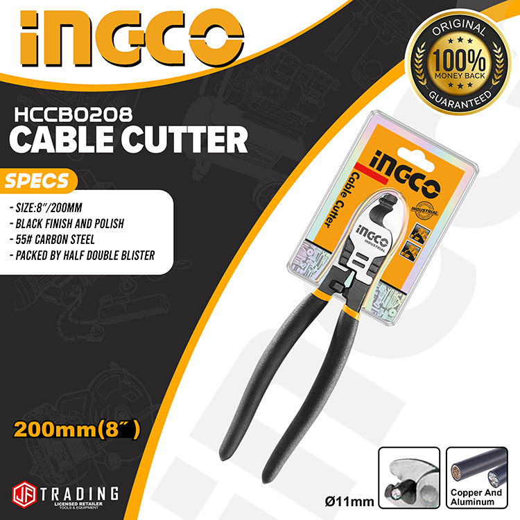 INGCO Cable Cutter 8" Inch 200mm Cable Wire Cutter | Shopee Malaysia