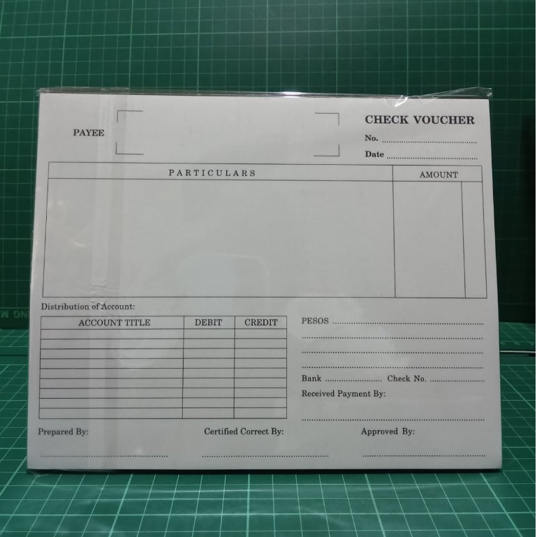 * ONLY * Carbonless Check Voucher 2 PLY - sold per bundle (50 PADS ...