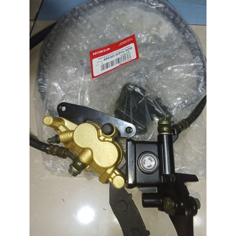 Honda BRAKE MASTER with CALIPER ASSY for ( WAVE 125/XRM 125) | Shopee ...