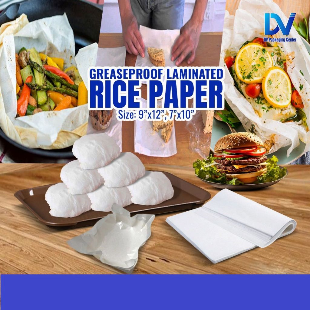 1000pcs Laminated Greaseproof Paper (Rice Wrapper) | Shopee Malaysia