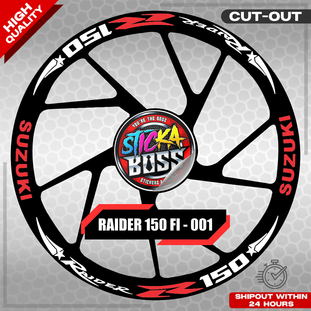 Suzuki Raider R150 Mag Sticker Set (2 Mags) - 001 Star | VINYL ...
