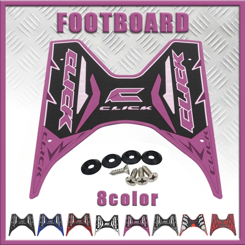 Motorcycle mats Honda Click V1–V3 Tidy Footboard Cover: Tough Mat That ...