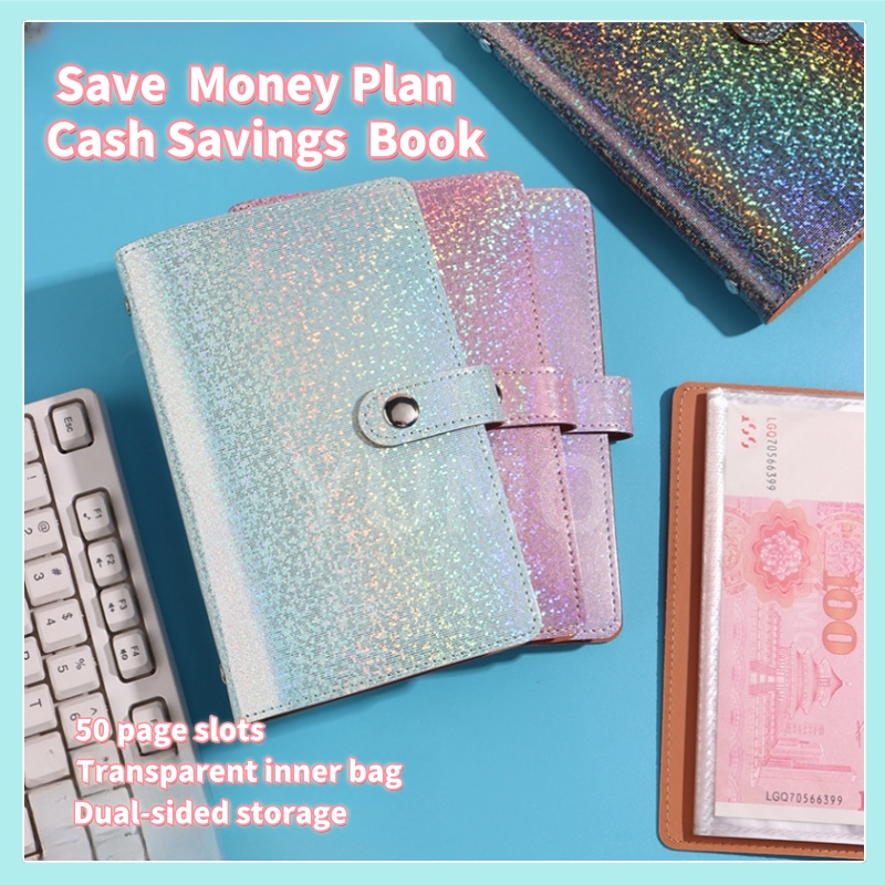 PU Waterproof Money Wallet 100 Envelope Challenge Budget Binder Money ...