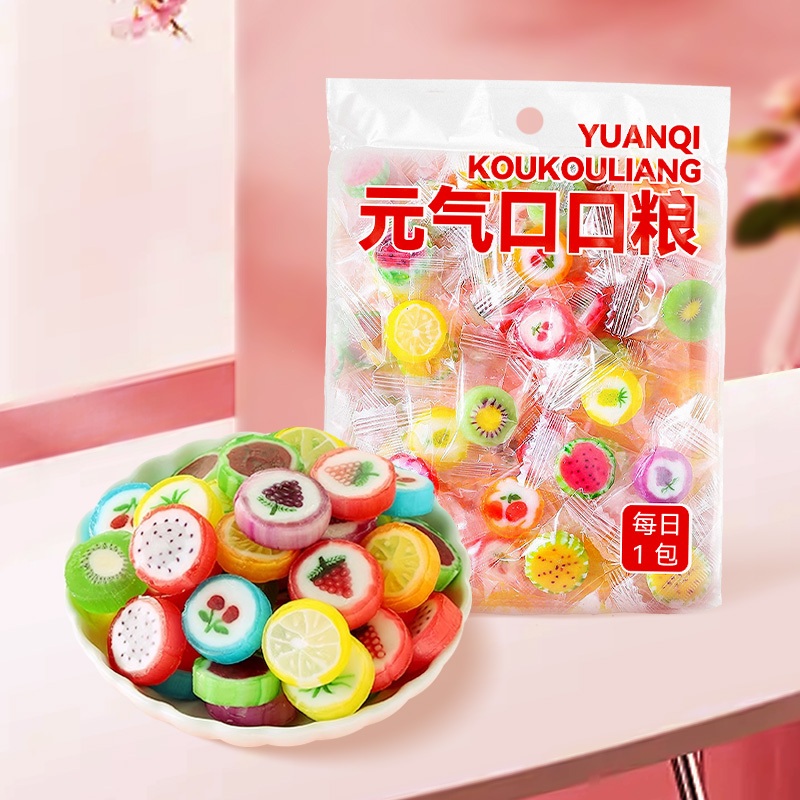 Crystal Candy Mixed Fruit Flavored Sweet Hard Candies Sliced Candys ...