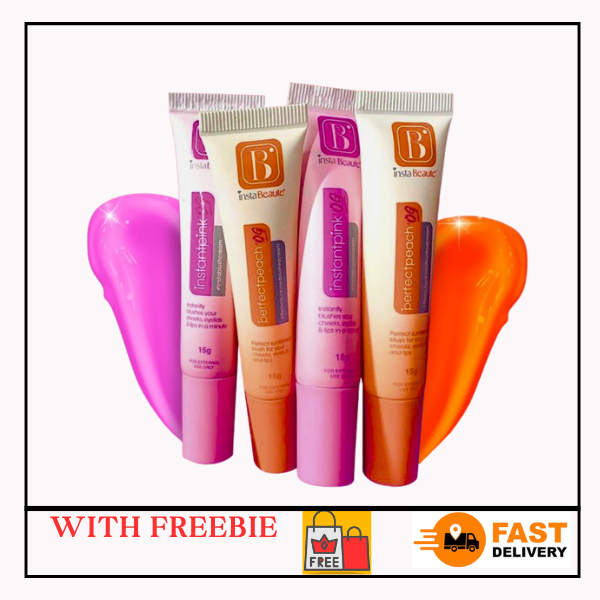 INSTABEAUTE INSTA PINK, PERFECT PEACH CREAM BLUSH FOR CHEEKS, EYELIDS ...