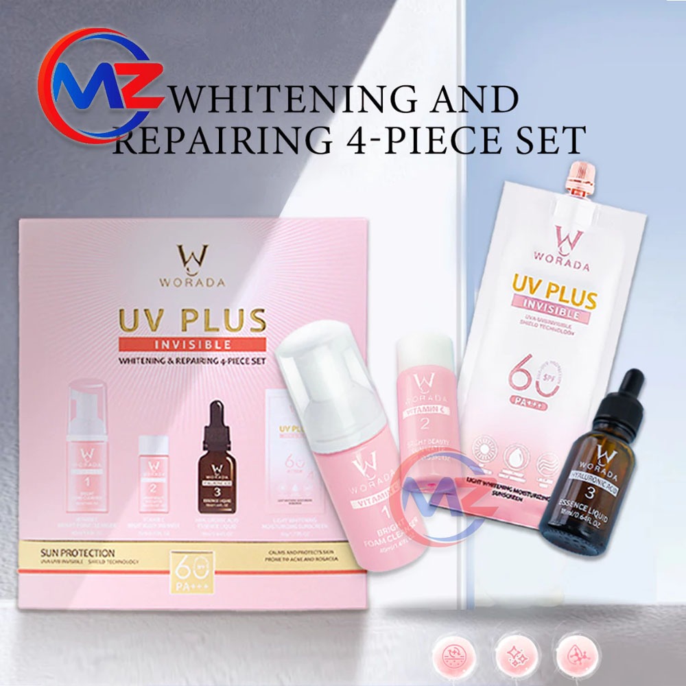 WORADA spf60 UV Plus whitening skin care sunscreen set repair ...