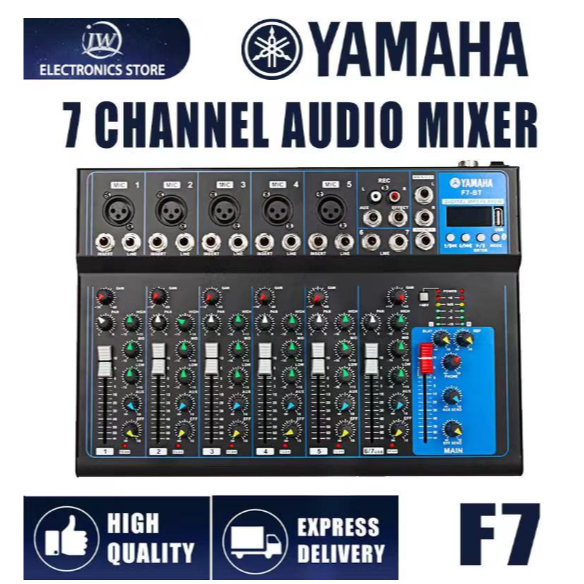 Yamaha mixer 4/7 channel F4/F7 USB audio mixer with Bluetooth ...