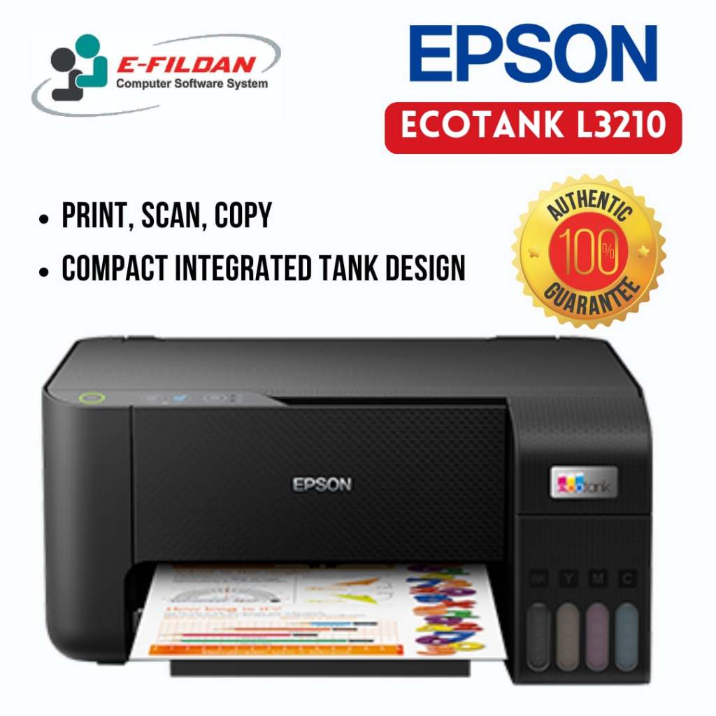 Epson EcoTank L3210 All-in-One Printer – Print, Scan, Copy, Ink Tank System | Shopee Malaysia