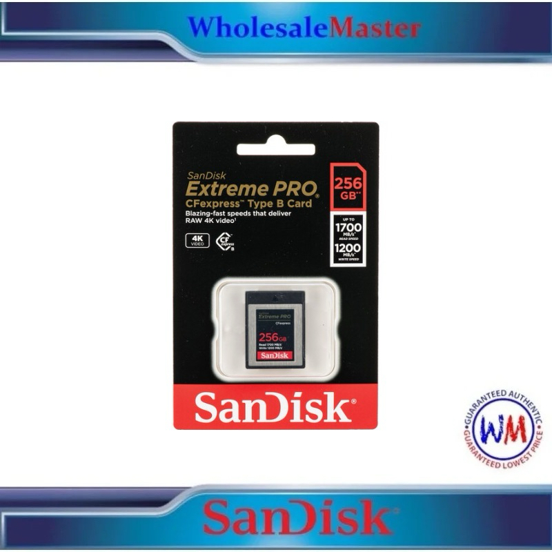 SanDisk 256GB Extreme PRO CFexpress Card Type B SDCFE-256G-ANCNN ...