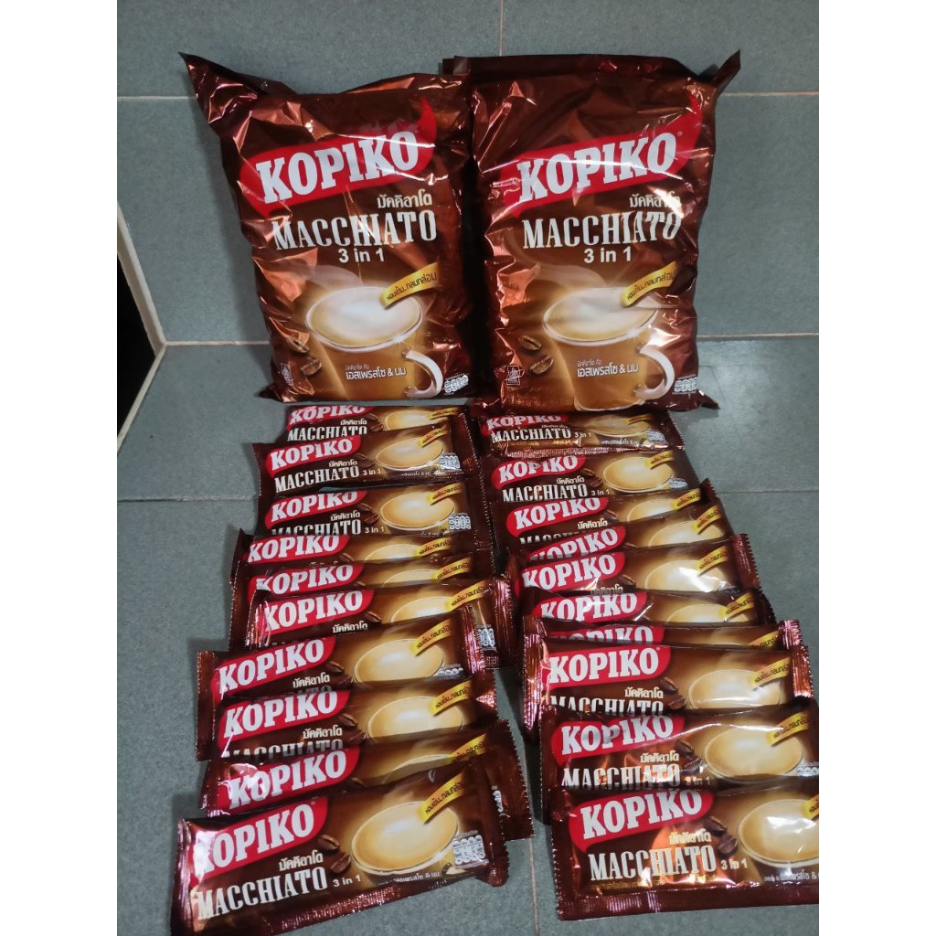 AUTHENTIC KOPIKO MACCHIATO coffee 24g grams per sachet\sticks or 1 pack ...