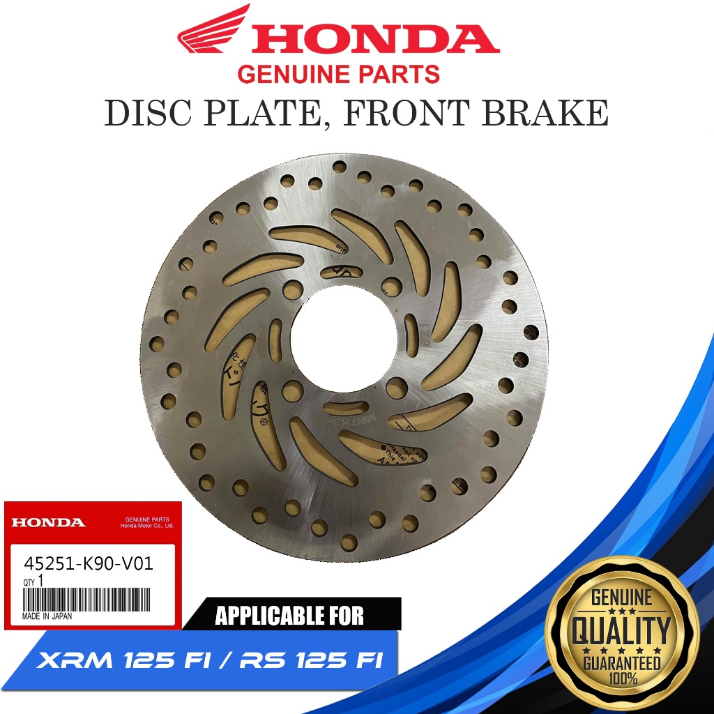 HONDA DISC PLATE, FRONT BRAKE FOR XRM 125 FI/RS125 FI/WAVE 100 ( 45251 ...