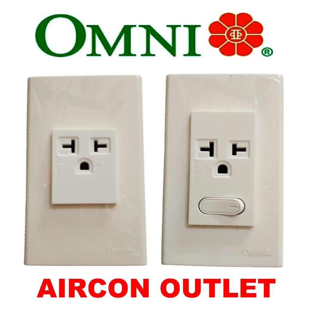OMNI AIRCON OUTLET WITH OR WITHOUT SWITCH | Shopee Malaysia