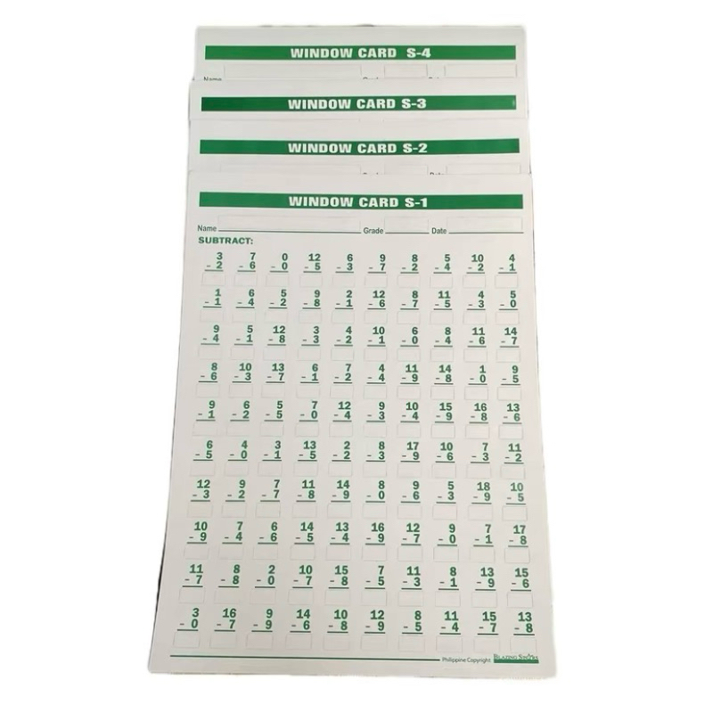 Math Window Cards (4 levels in 1 set) | Shopee Malaysia