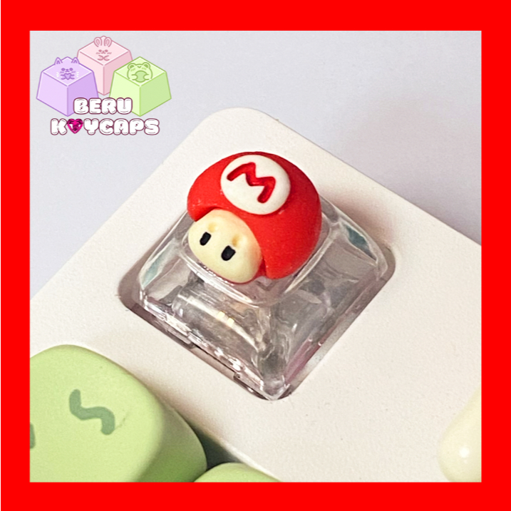 Super Mario Keycaps Mushroom Keycaps Game Keycaps for Mechanical ...