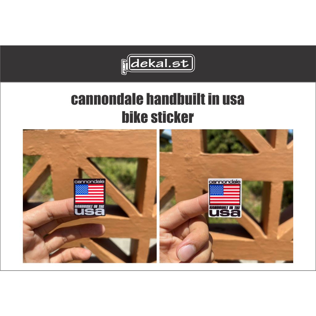 Cannondalehandmadeintheusa bike sticker (gloss lamination) | Shopee ...