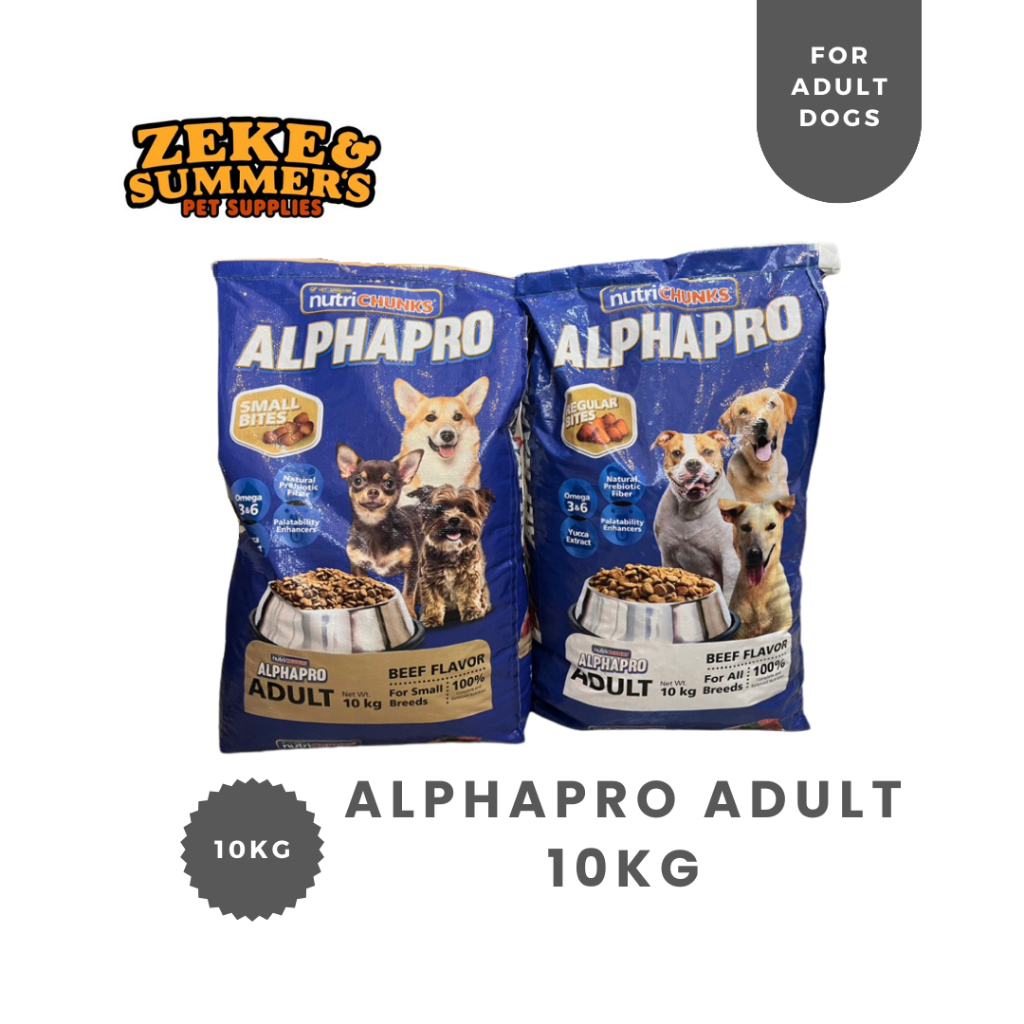 AlphaPro from Nutrichunks Beef flavour Dog Dry Food 10kg | Shopee Malaysia