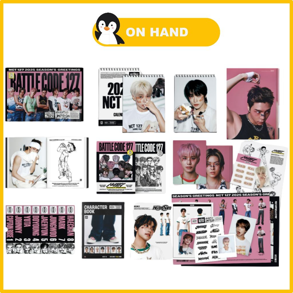 NCT 127 2025 SG Seasons Greetings Tingi A4 Photo Dairy Brouchure Desk ...