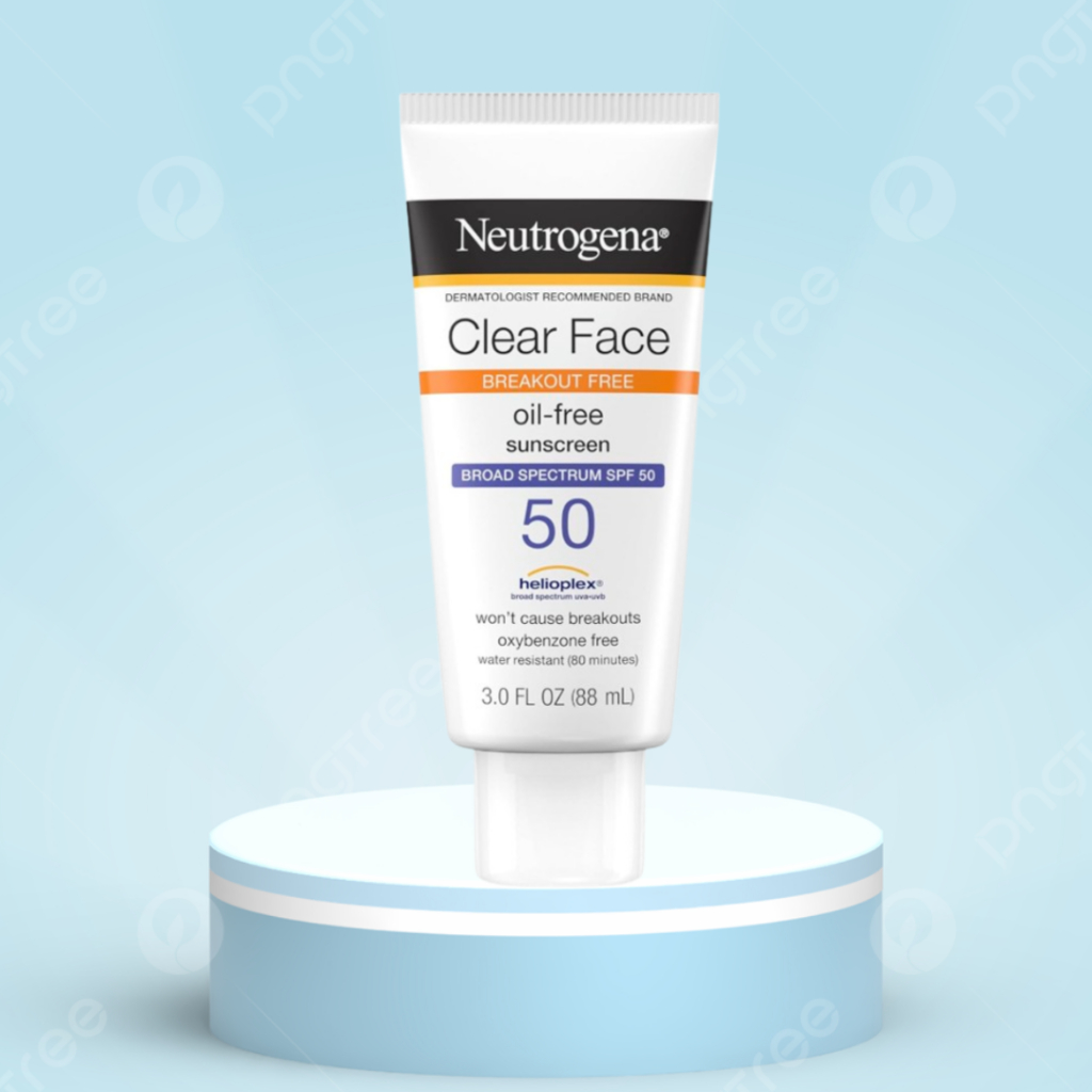 Neutrogena Clear Face Liquid Lotion Sunscreen for Acne-Prone Skin, Broad Spectrum SPF 55, Oil ...