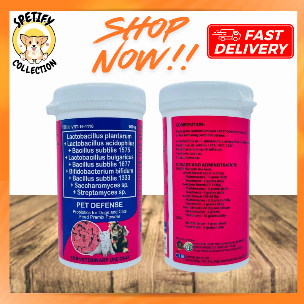 Pet Defense Probiotics for Dogs and Cats 100g | Shopee Malaysia