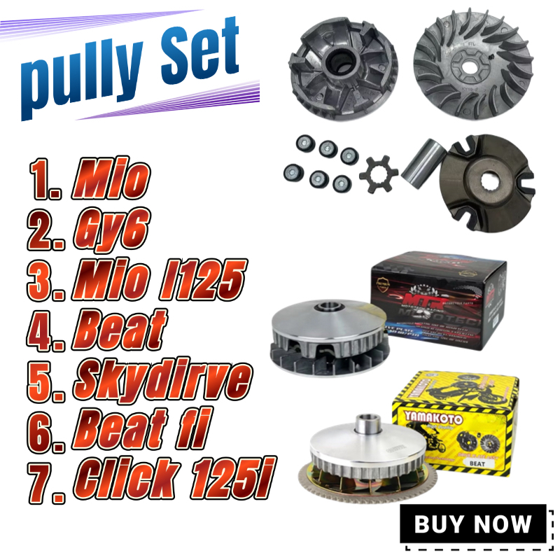 CS Motorcycle drive pulley set Mio Sporty, Gy6 125, Skydrive, Mio soul ...