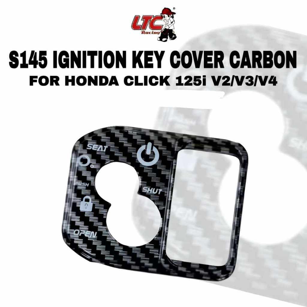 S145 IGNITION KEY COVER CARBON FOR ( CLICK125I/V2/ V3/V4 ) | Shopee ...