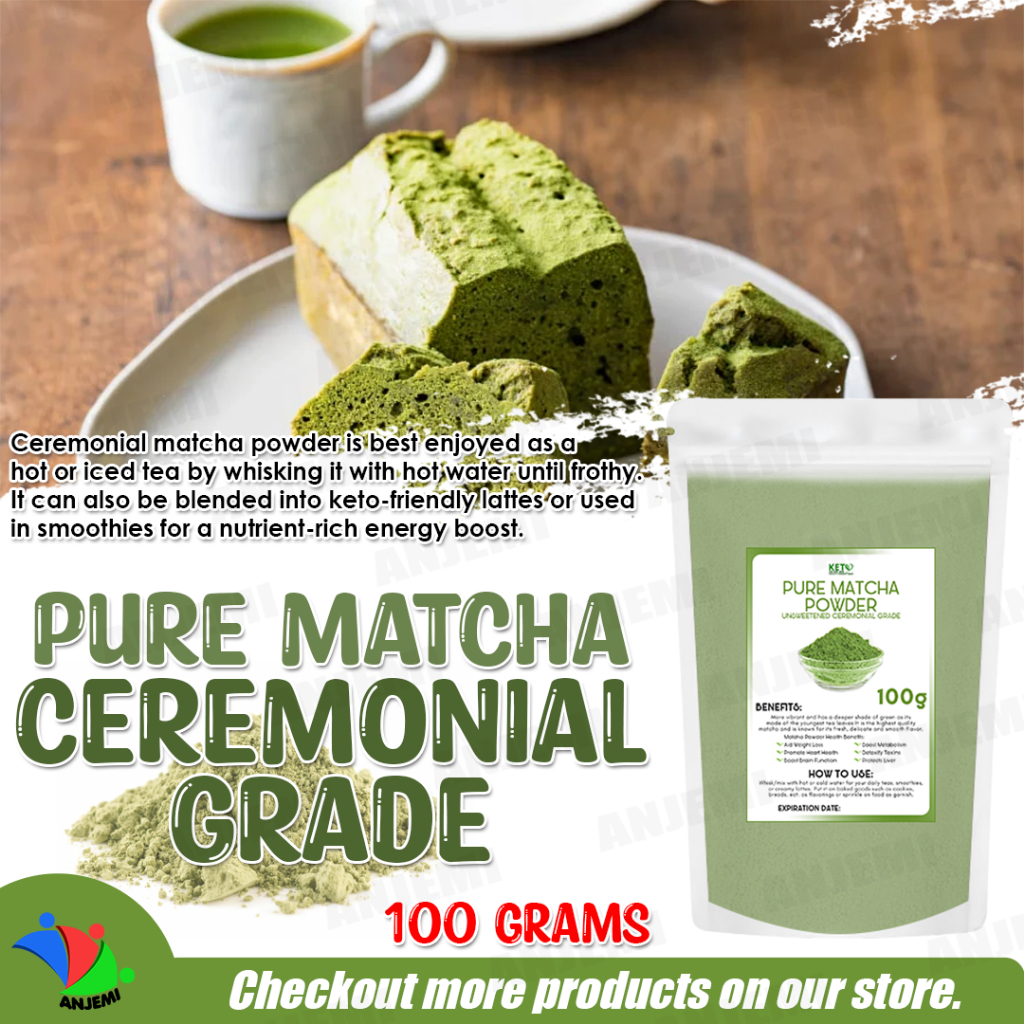 Pure Matcha Powder CEREMONIAL GRADE 100g | Shopee Malaysia