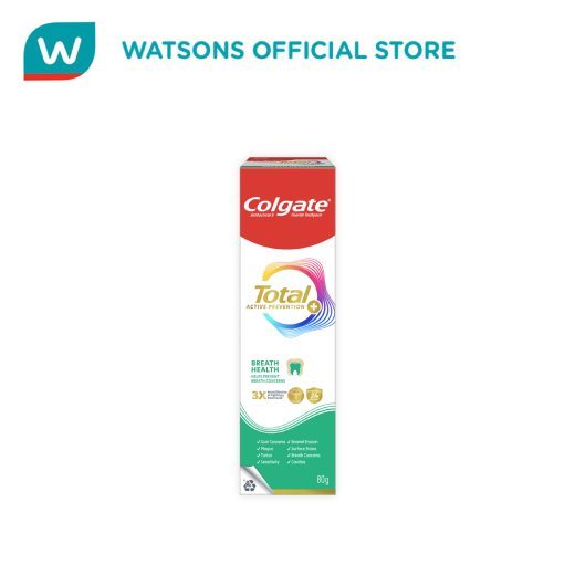 COLGATE Total Pro-Breath Health Whole Mouth Health Toothpaste 80g ...