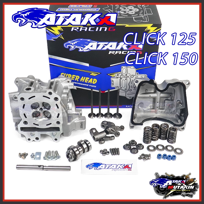 ATAKA RACING CNC Cylinder Head 4 Valve Click 125/150 PCX 150 ADV 150 19 ...