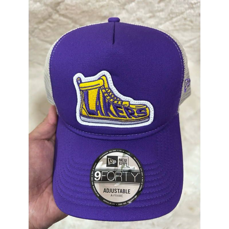 LJS CAPGAMING NEWERA 9FORTY A-FRAME TRUCKER NBA LOS ANGELES LAKERS ...
