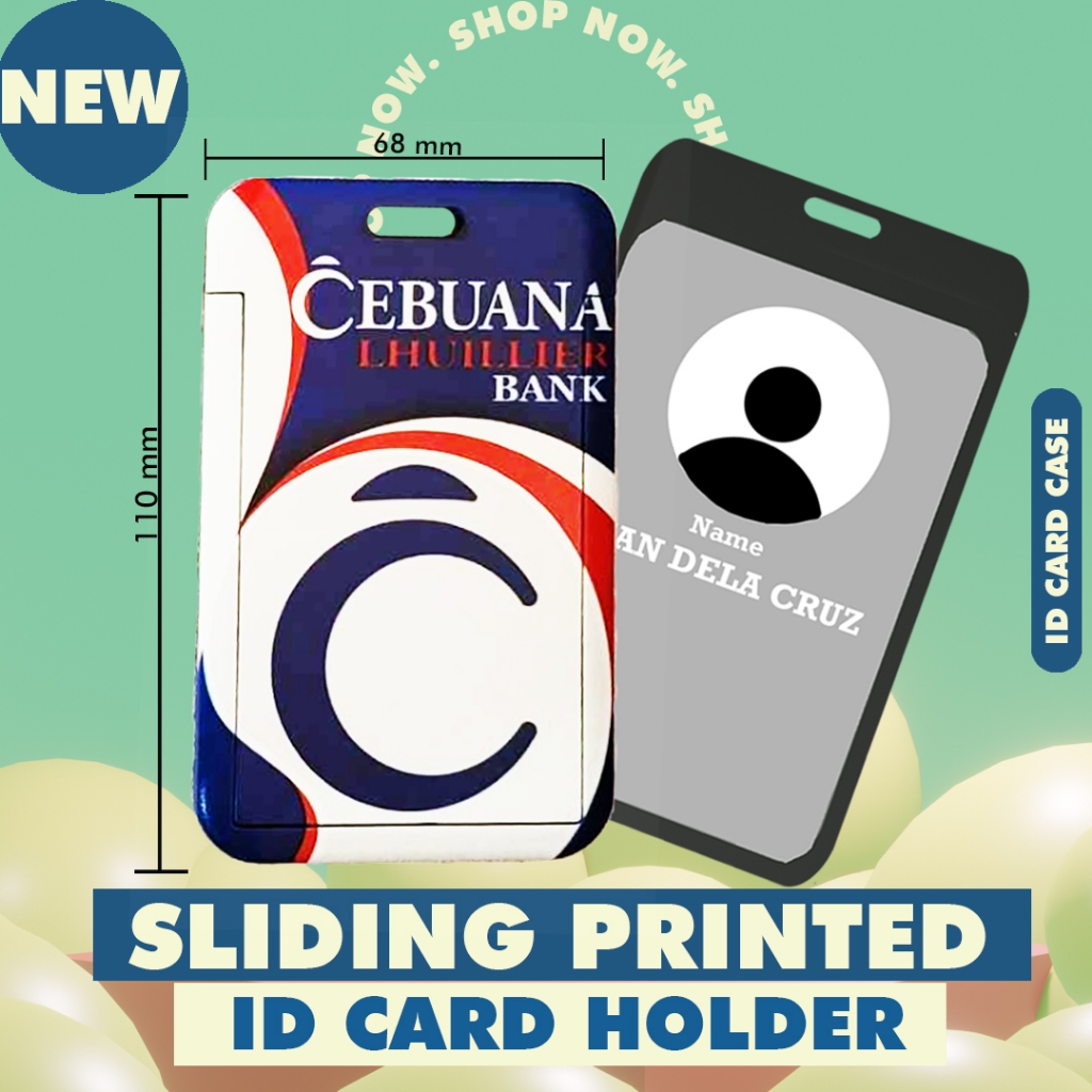 on hand Sliding Cebuana ID Card Case and Name Tags | Shopee Malaysia