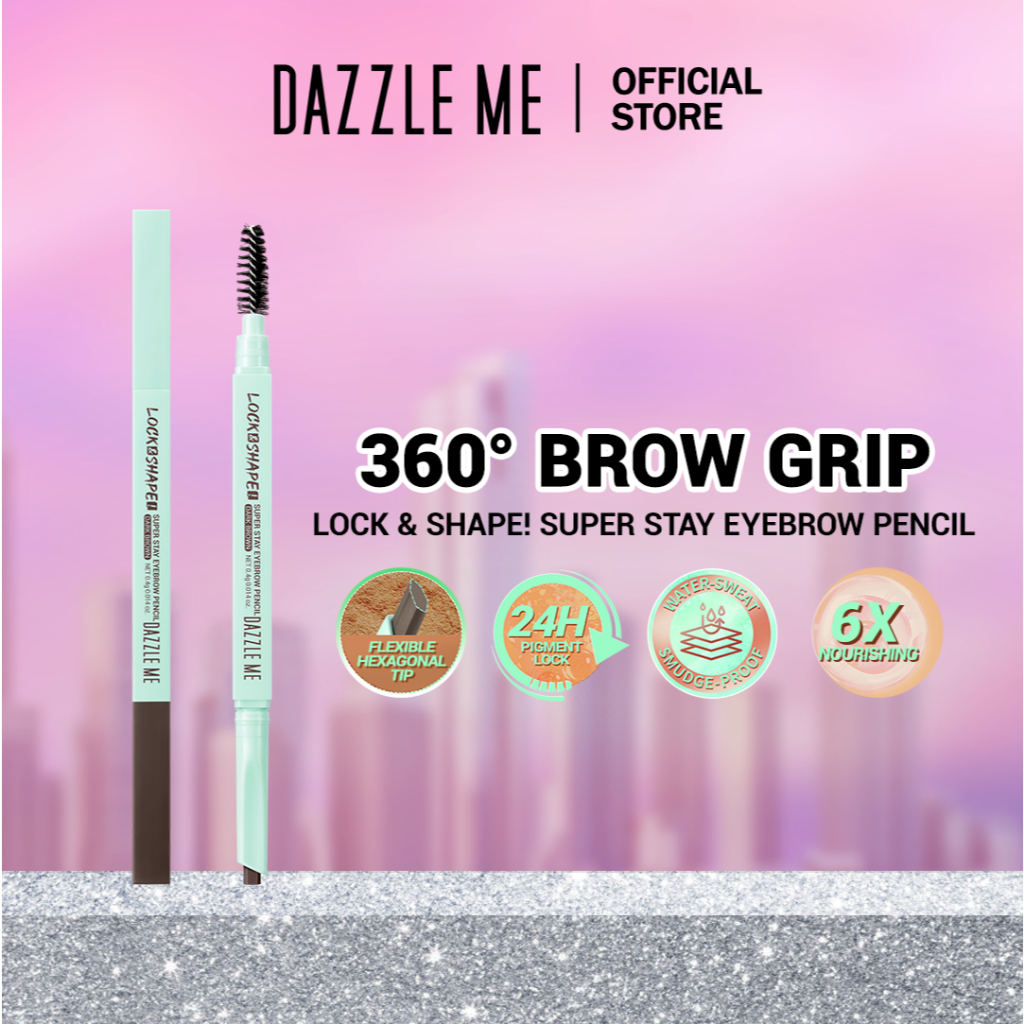 DAZZLE ME Lock & Shape! Super Stay Eyebrow Pencil - 24H Pigment Lock ...