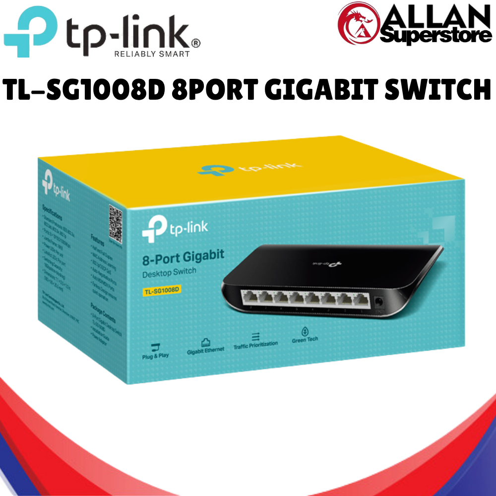 Tplink TL-SG1008D 8-Port Gigabit Desktop Switch | Shopee Malaysia