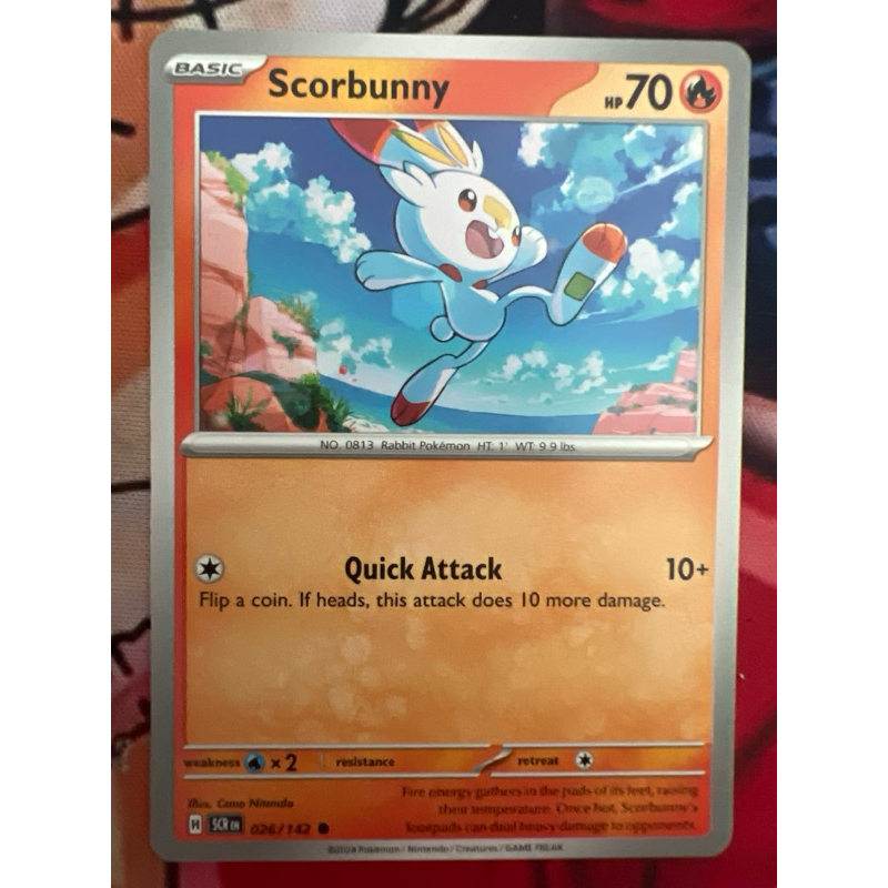 Scorbunny - 026/142 - Stellar Crown - Pokemon TCG | Shopee Malaysia