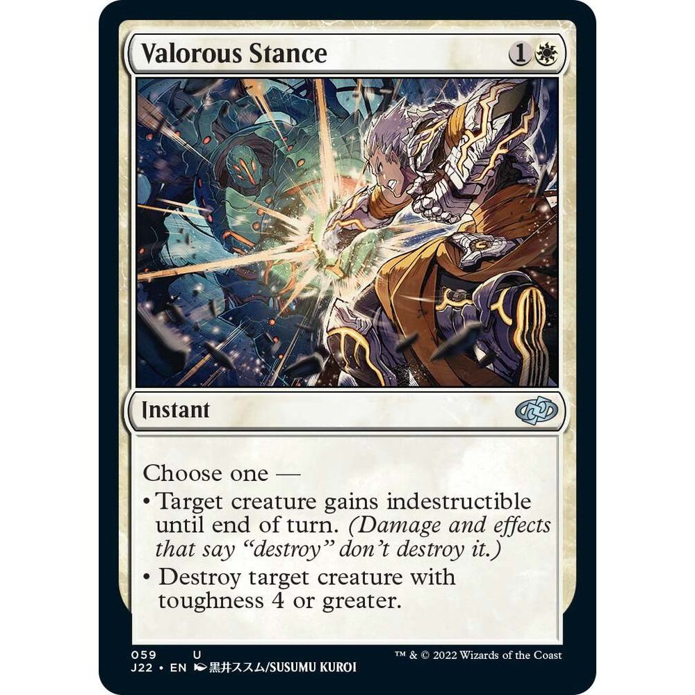 MTG Valorous Stance (59) - Jumpstart 2022 (J22) Anime | Shopee Malaysia